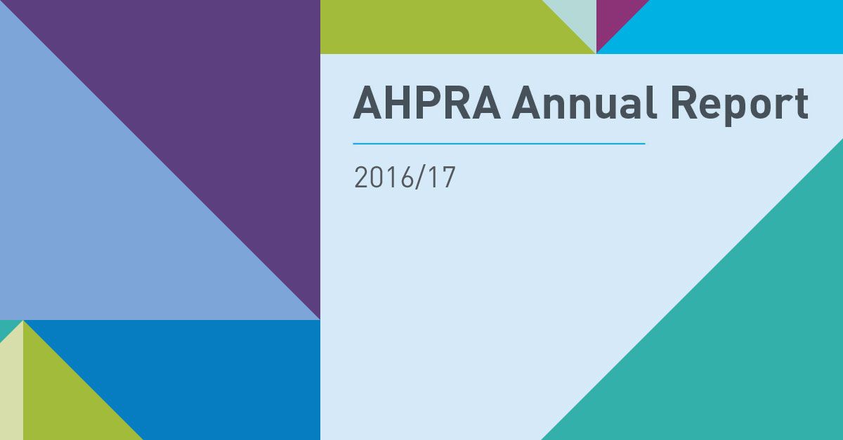 Downloads | AHPRA Annual Report 2016/17